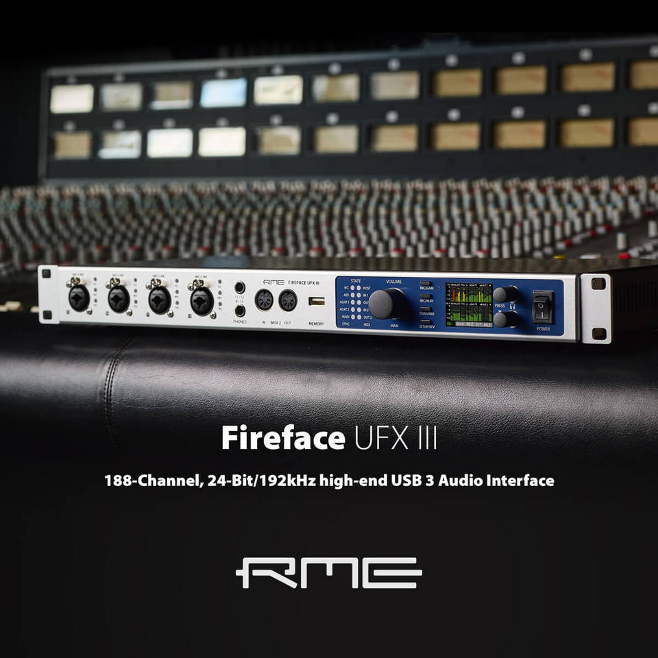 RME выпускает новый аудиоинтерфейс Fireface UFX III